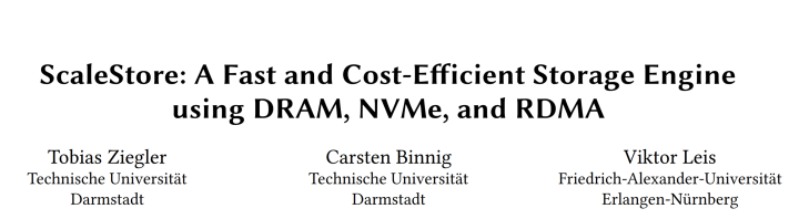 精读论文：ScaleStore: A Fast and Cost-Efficient Storage Engine using DRAM ...