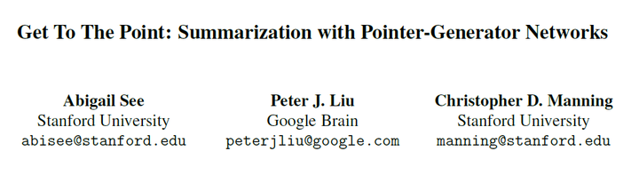 Paper10：Pointer-Generator Networks - 知乎