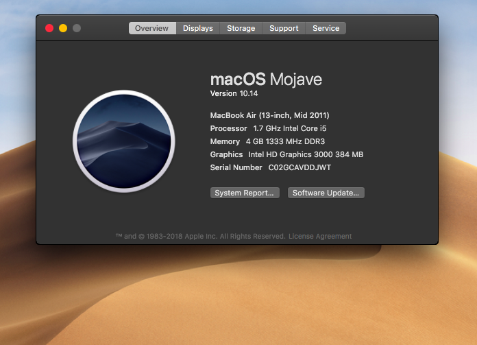 在老版本Macbook安装macOS 10.14 Mojave - 知乎