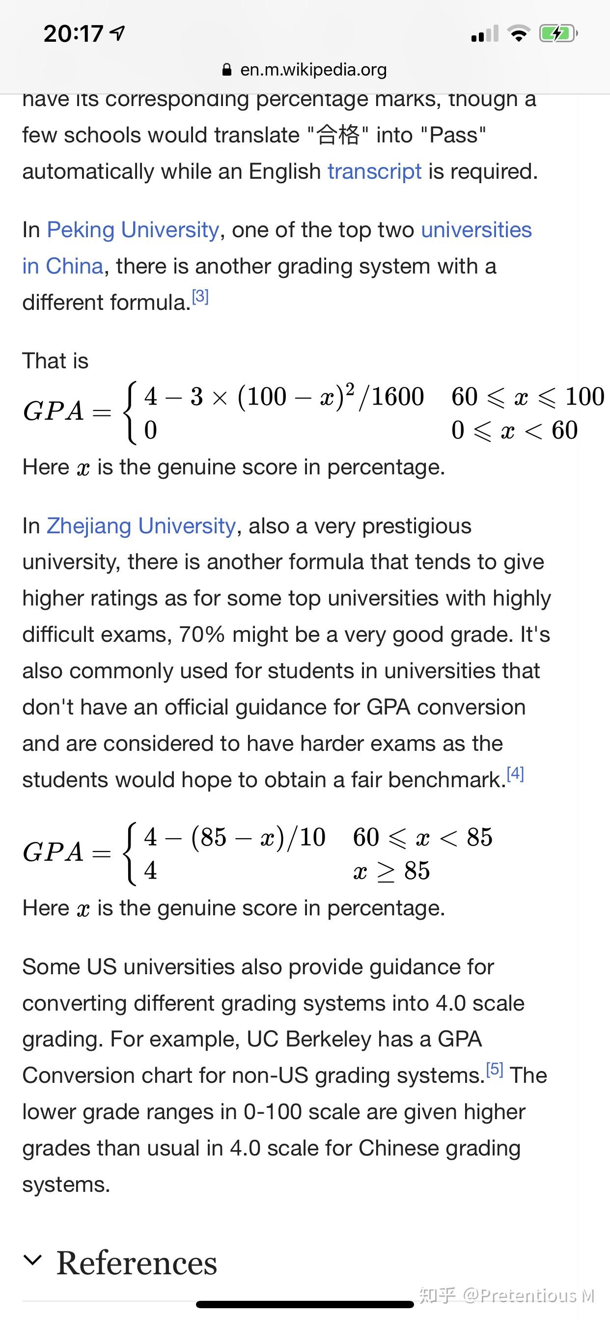 多伦多大学（University of Toronto）指中国的Grading System什么意思？ - 知乎