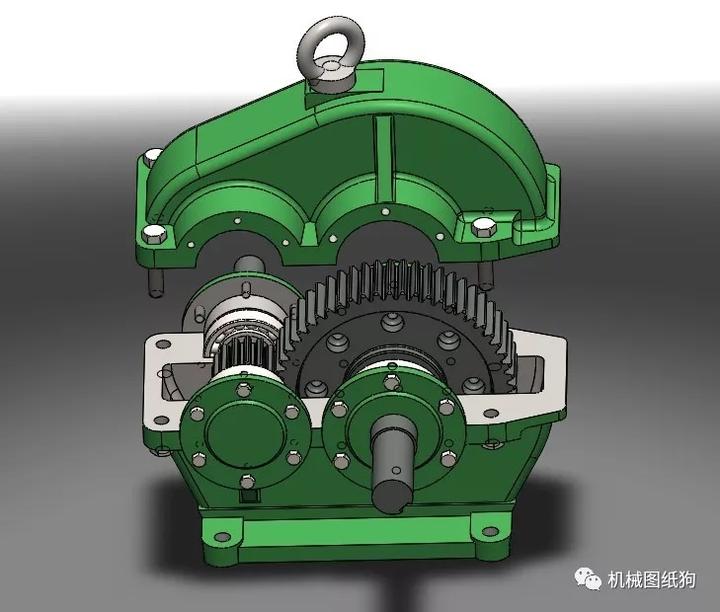 【差减变速器】speed reducer直齿轮一级减速器3D图纸 Solidworks设计 - 知乎