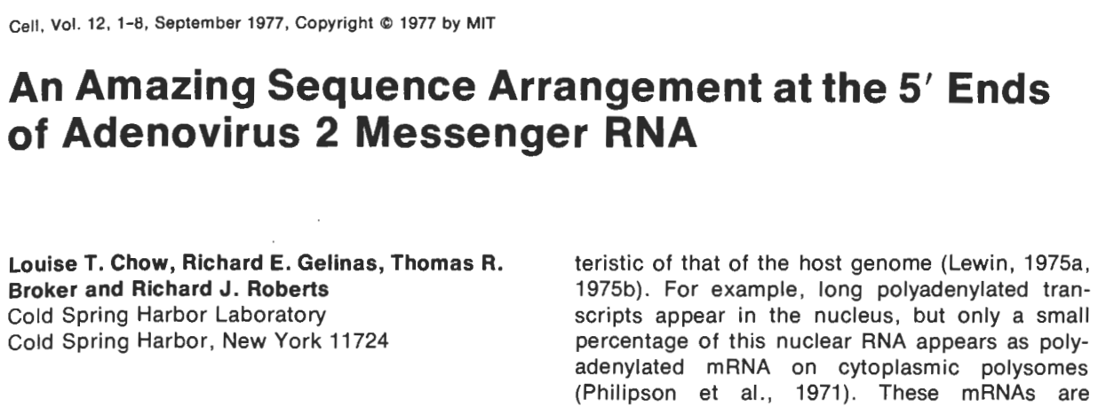 致敬Phillip Sharp和周芷——RNA splicing的发现史 - 知乎