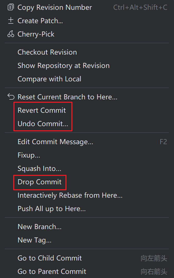 IntelliJ IDEA 中使用 Undo Commit，Revert Commit，Drop Commit区别 - 知乎