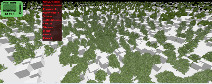 three.js使用Instanced Draw+Frustum Cull+LOD来渲染大场景（开源） - 知乎
