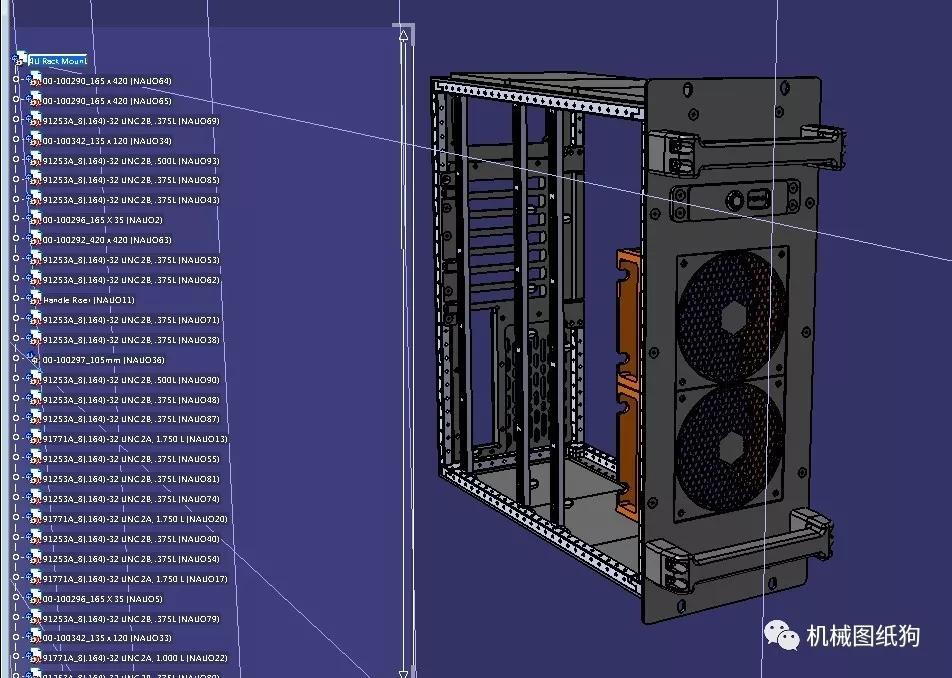 【工程机械】casemaker 4u机架机柜钣金结构3D图纸 STEP格式 - 知乎