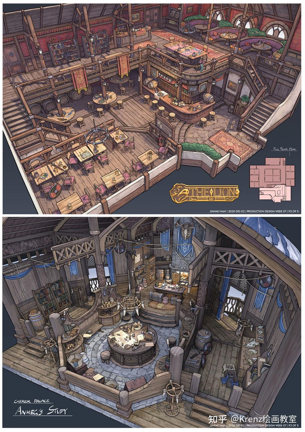 Krenz绘画教室【优秀作业心得】基础透视与结构-0121 - 知乎