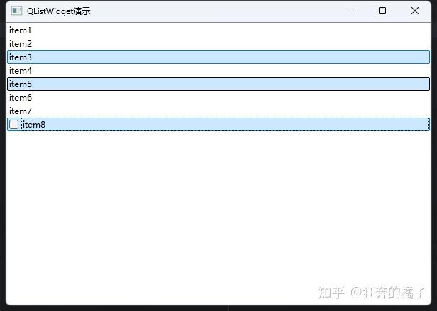 10.1 PyQt5列表介绍【列表控件】-QListWidget - 知乎