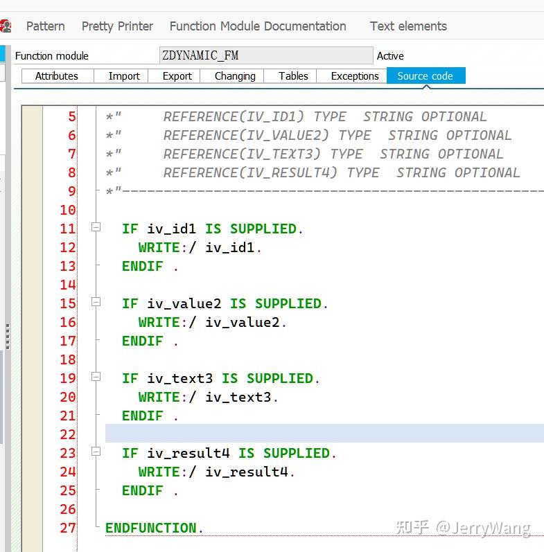 SAP ABAP Function Module 的动态调用方式使用方式介绍试读版 - 知乎