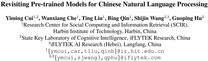 MacBERT:Revisiting Pre-trained Models for Chinese NLP - 知乎