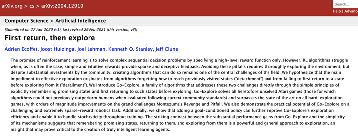 First return then explore 论文笔记 - 知乎