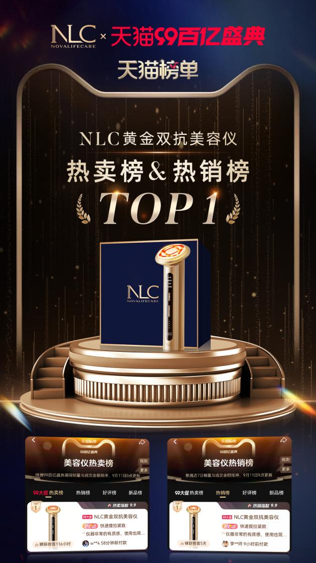 NLC黄金双抗美容仪荣登天猫双榜单TOP1 - 知乎