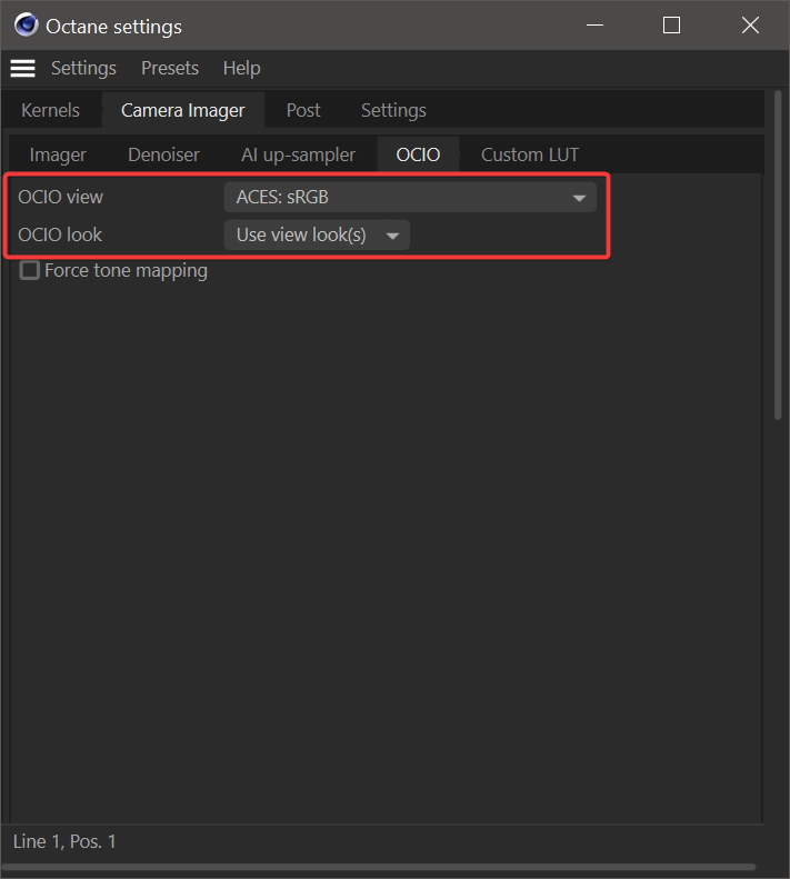 Octane ACES/OCIO如何设置？ - 知乎