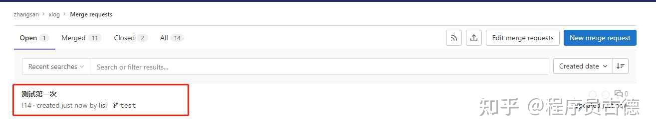 Gitlab中merge request操作说明 - 知乎