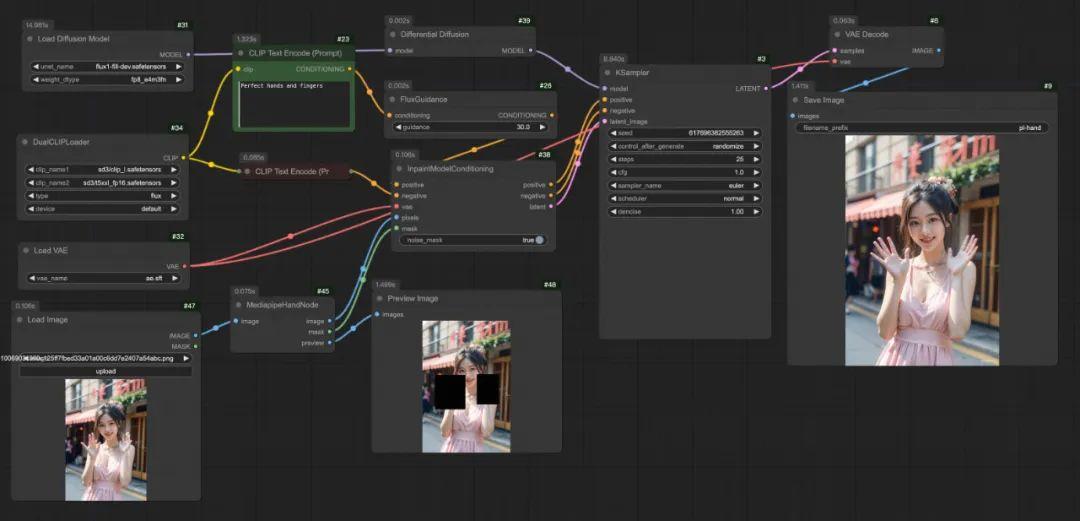 [ComfyUI]HandFixer：一键轻松搞定AI坏手！基于FluxFill全自动修手神器 - 知乎