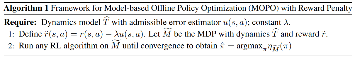 MOPO-Model-based Offline Policy Optimization - 知乎