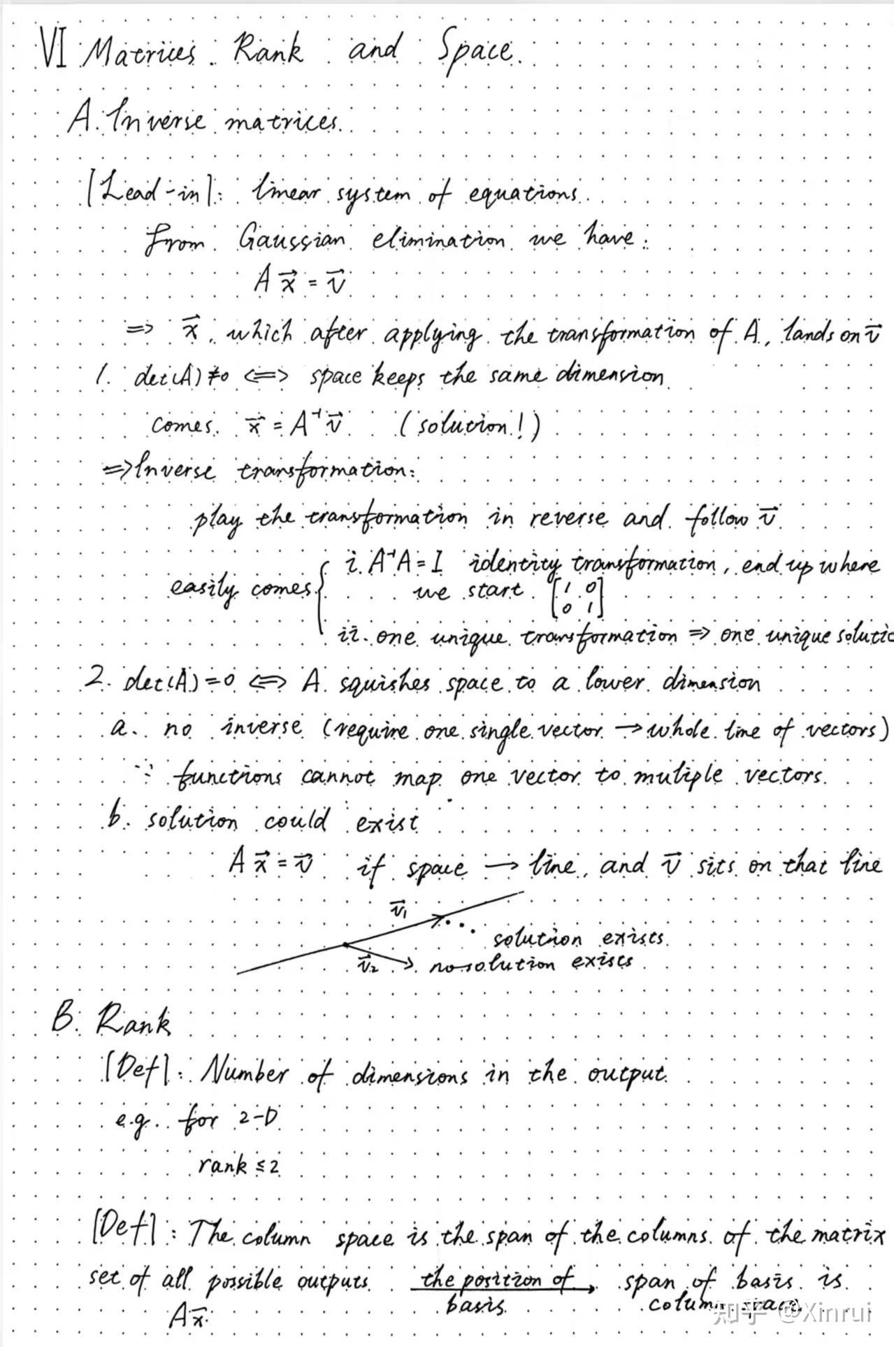 Essence of Linear Algebra--by 3Blue1Brown笔记总结 - 知乎