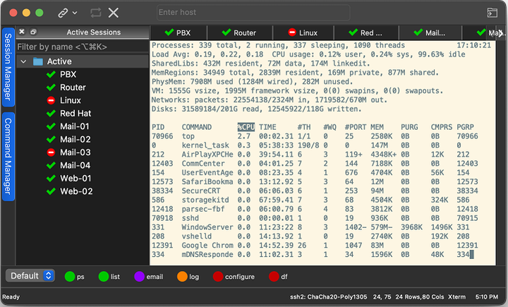 SecureCRT & SecureFX 9.5.1.3272 for macOS, Linux, Windows - 跨平台的多协议终端仿真 ...