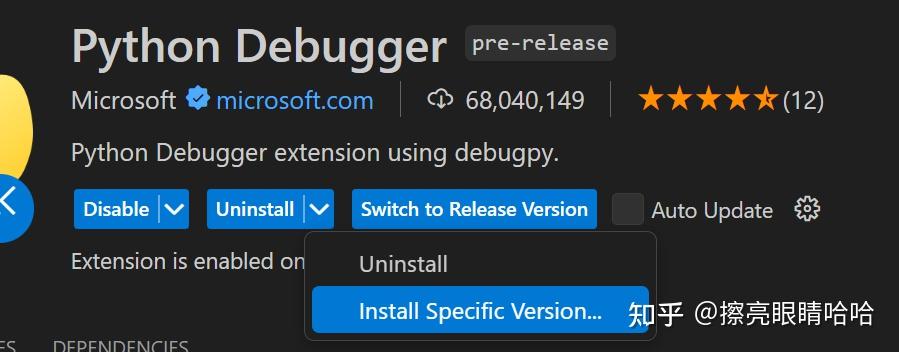 2025.03 如何在vscode中debug python3.7以及更早版本的代码 - 知乎