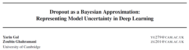 Dropout as a Bayesian Approximation论文阅读笔记 - 知乎
