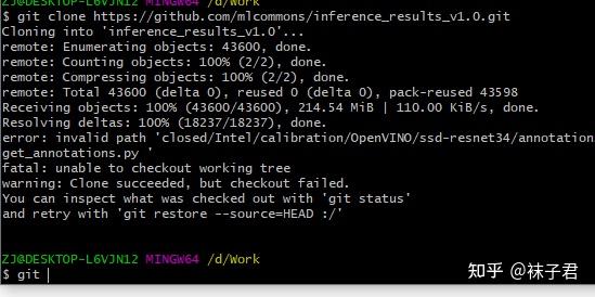 git: invalid path，checkout failed 错误解决 - 知乎