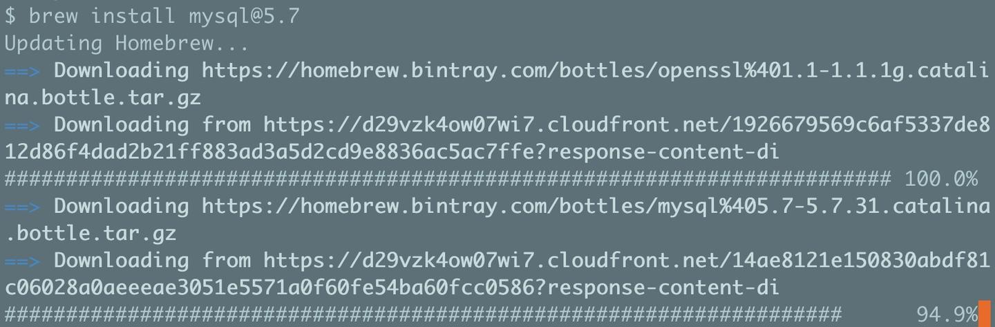 Mac电脑 | 通过brew命令行安装MySQL@5.7 - 知乎
