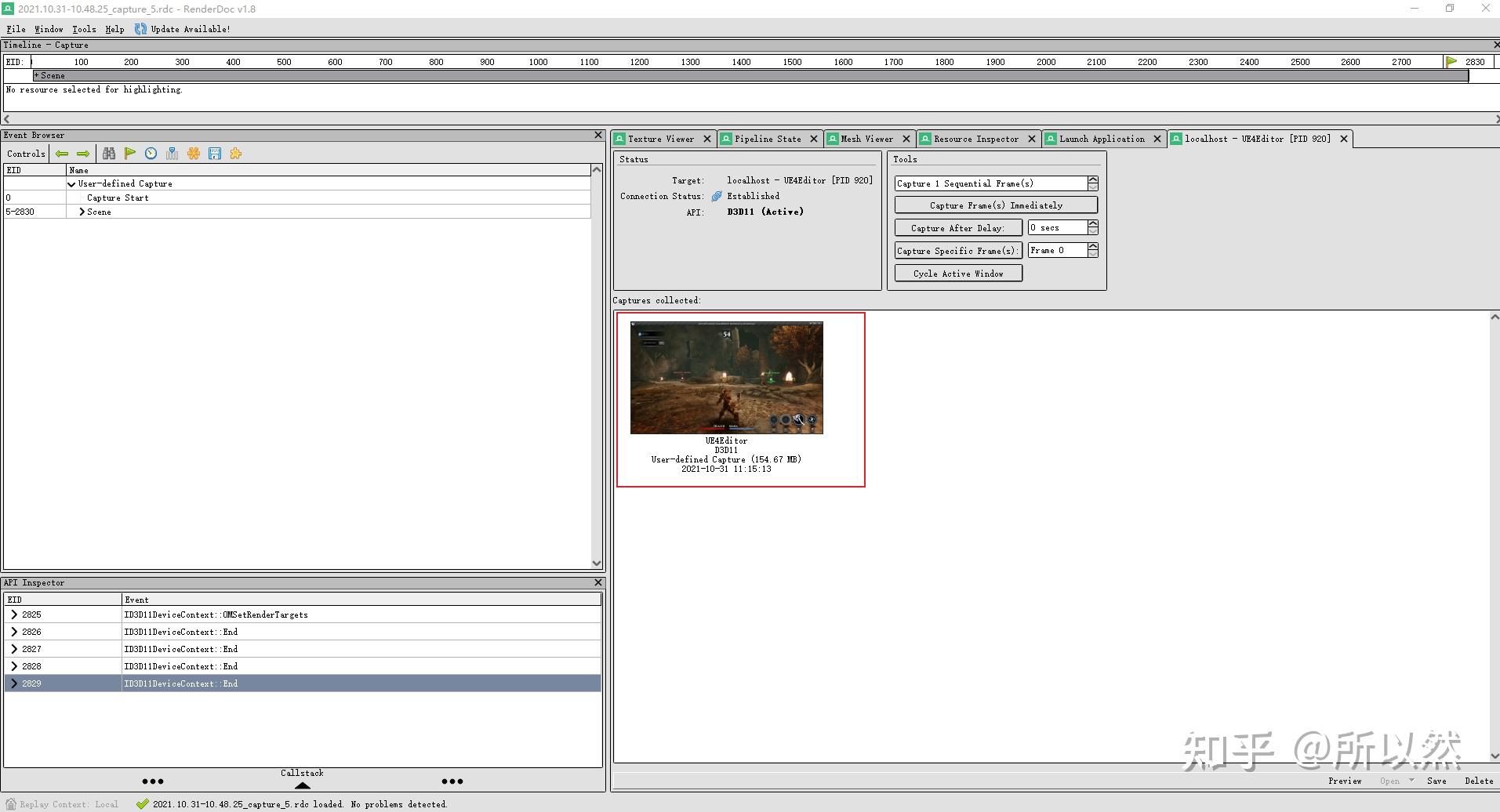 在 UE4 中使用 GPU 分析工具 RenderDoc - 知乎