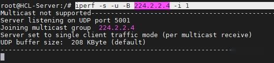 iperf测试组播的命令是什么？通过HCL学习一下 - 知乎