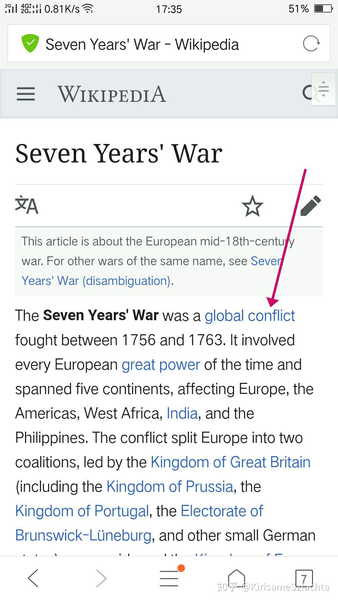 七年战争为什么不被称作世界大战？ - 知乎