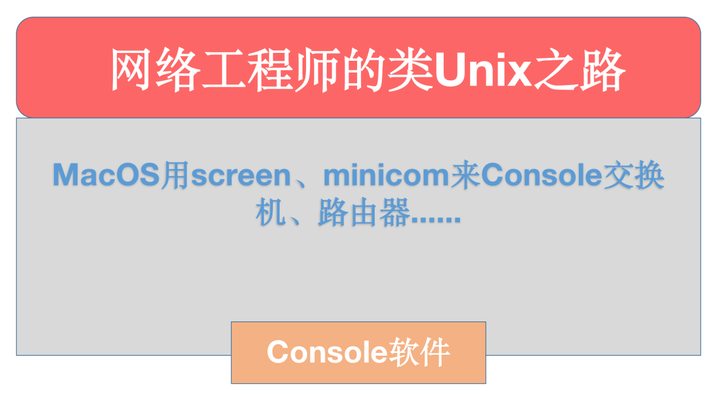 网络工程师的类Unix之路——MacOS用screen、minicom来Console交换机、路由器...... - 知乎
