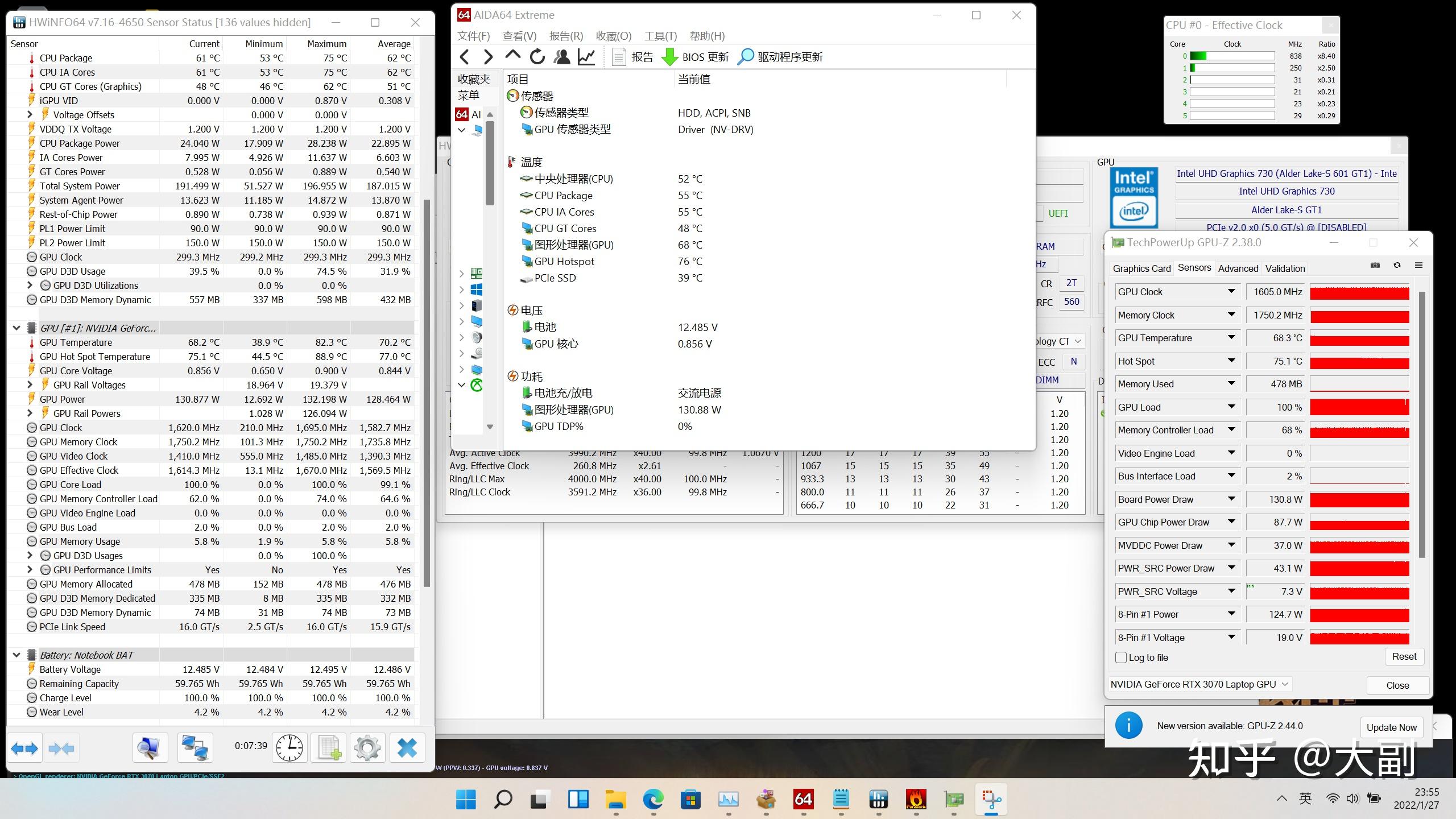 神舟ZX9-DA5 DP评测 全新12代英特尔桌面级I5-12400处理器 RTX3070显卡游戏本电脑 - 知乎