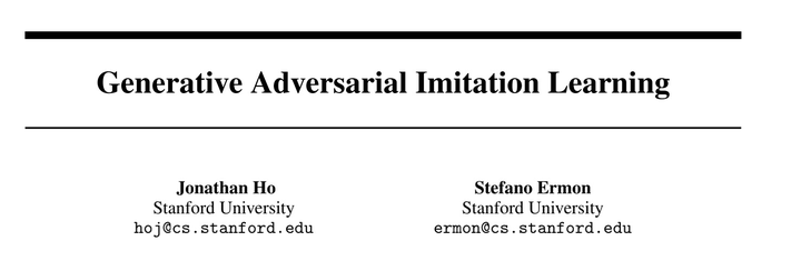 4-GAIL）Generative Adversarial Imitation Learning - 知乎