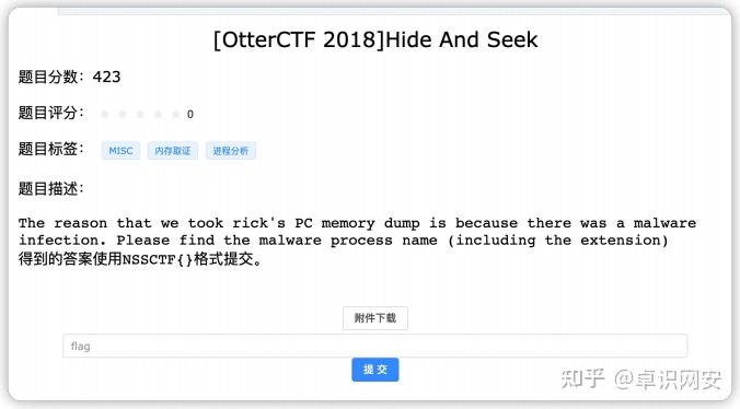 内存取证-Otter CTF （ 取证专项赛） - 知乎