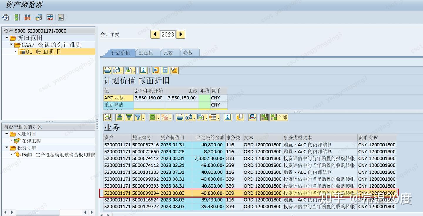SAP-问题篇-27-CO88结算时报错“AA310 输入与资产记账日期 2024.06.30 相同的资产起用日 - 知乎