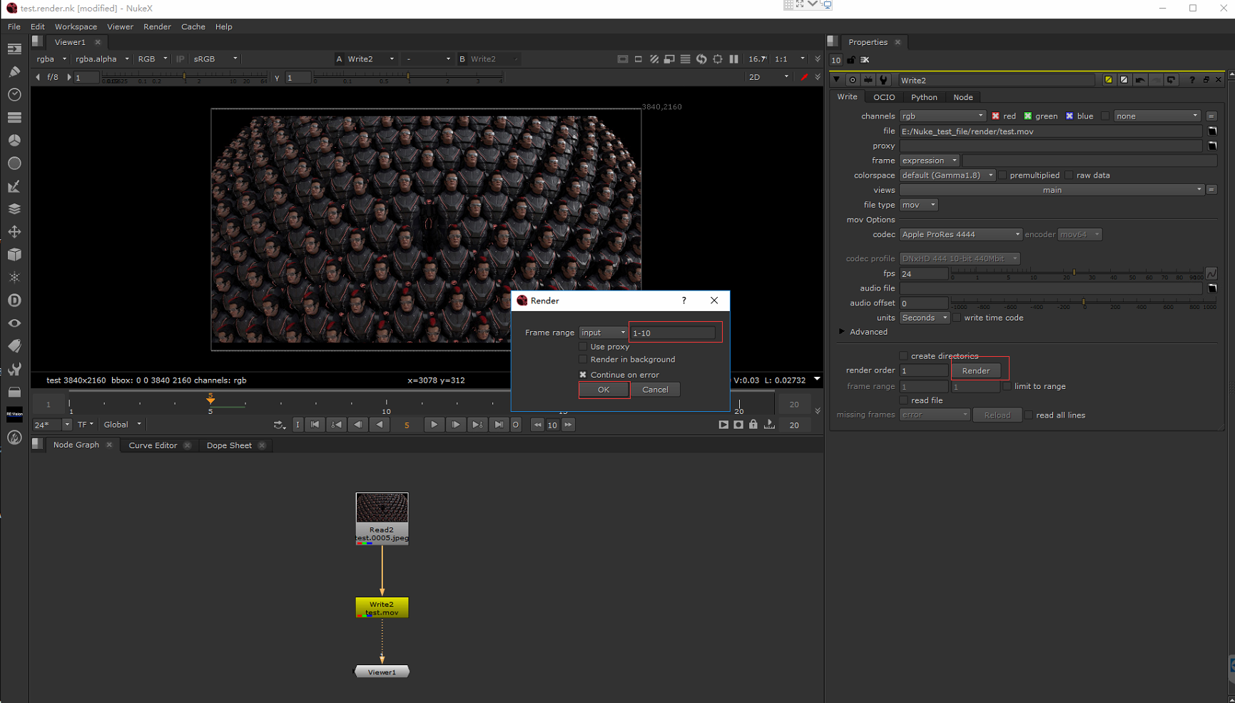 Nuke渲染3840×2160无损mov渲染节点怎么设置？ - 知乎
