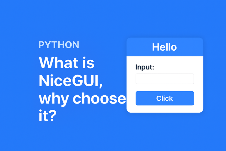 Python Web 开发新选择：认识 NiceGUI - 知乎