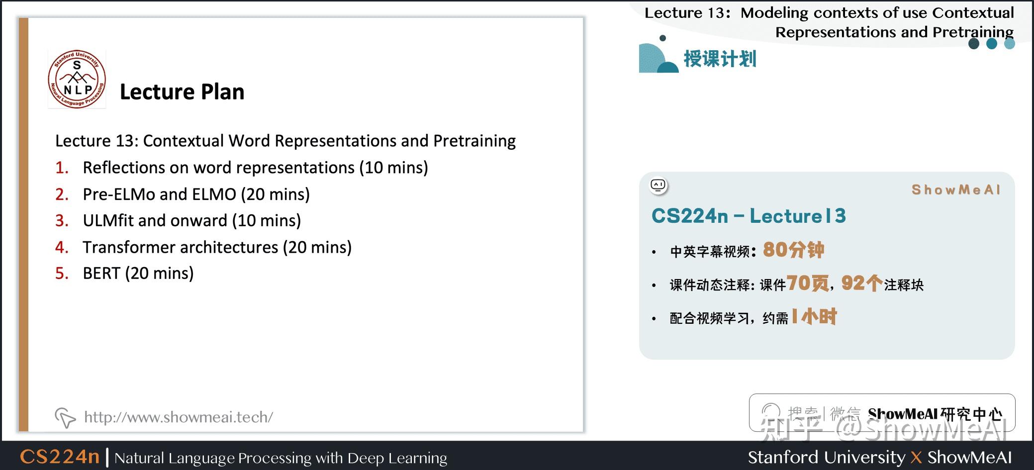 斯坦福NLP名课带学详解 | CS224n 第13讲 - 基于上下文的表征与NLP预训练模型(ELMo, transformer)（NLP通关 ...