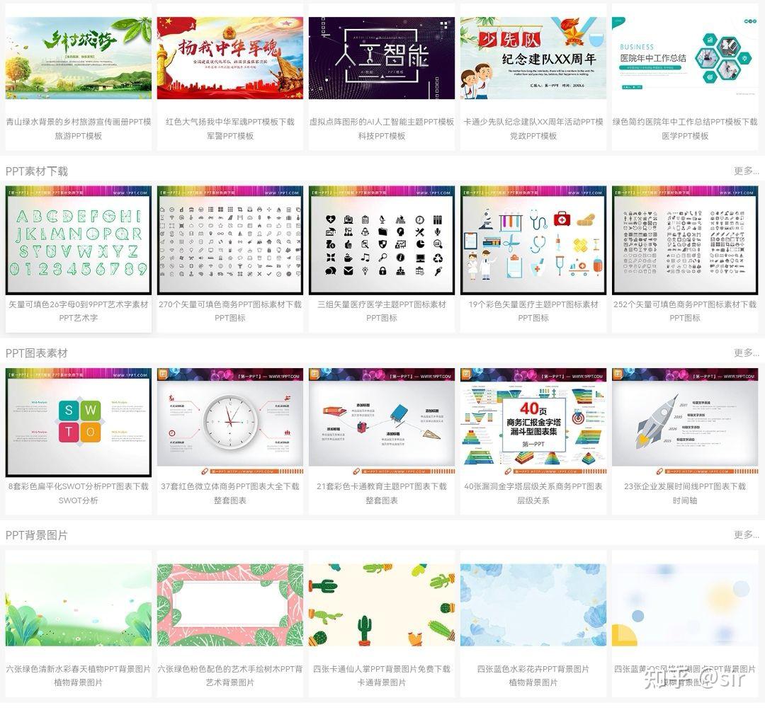 各类办公文档（ppt,word,excel,图片,字体）免费下载网站收录 - 知乎