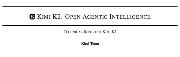 Kimi K2：开放代理智能（Open Agentic Intelligence） - 知乎