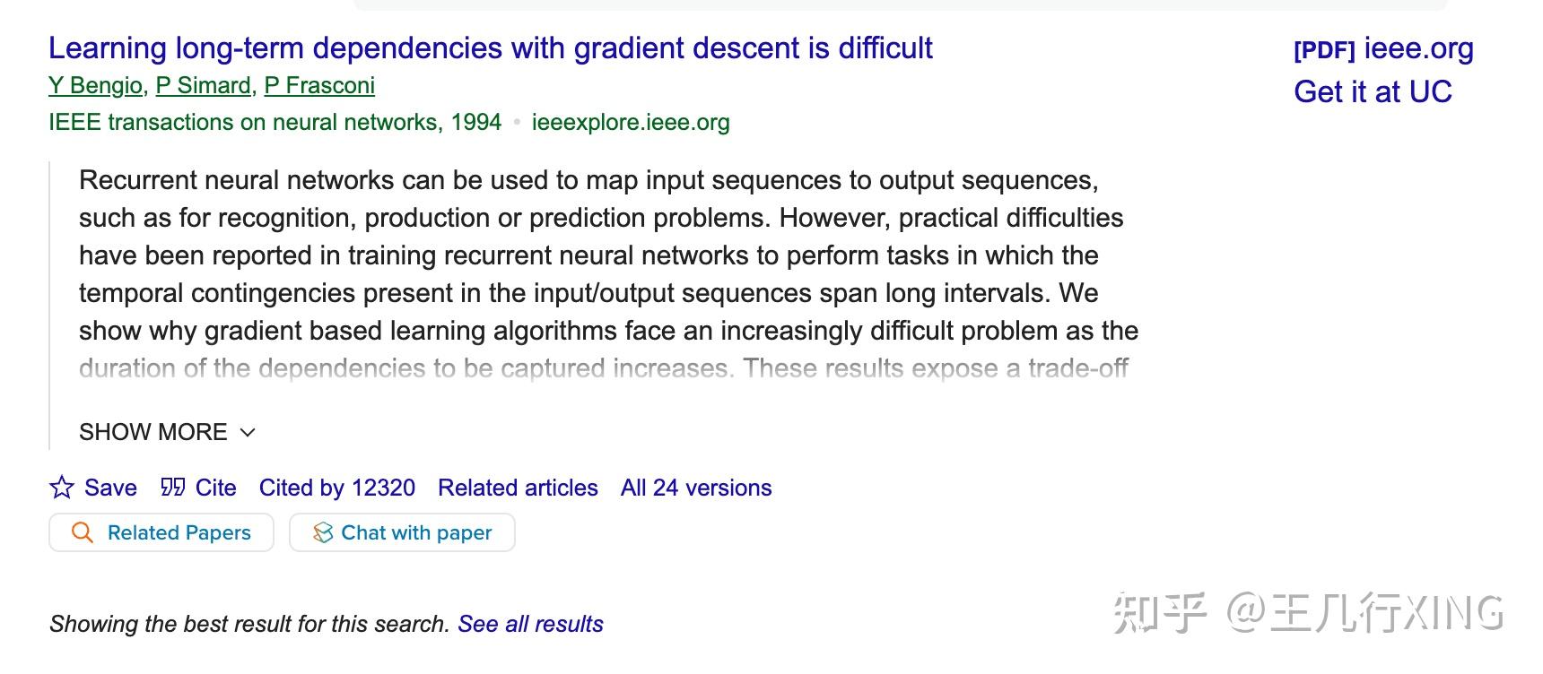 「经典论文速读」：Learning long-term dependencies with gradient descent is difficult - 知乎