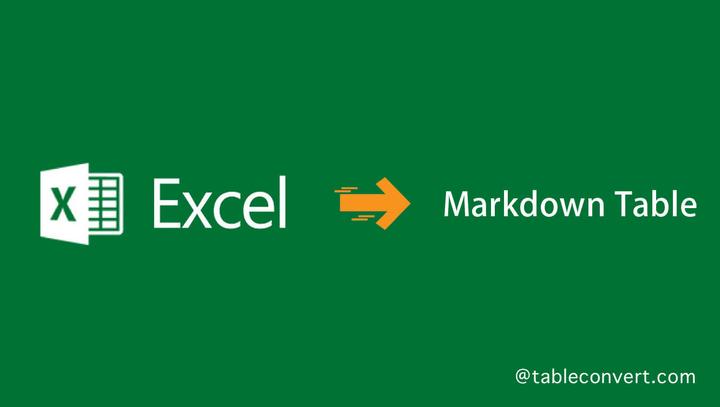 如何将Excel转换成Markdown表格 - 知乎