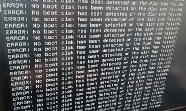 电脑开机出现no boot disk has been detected or the disk has failed解决方法 - 知乎