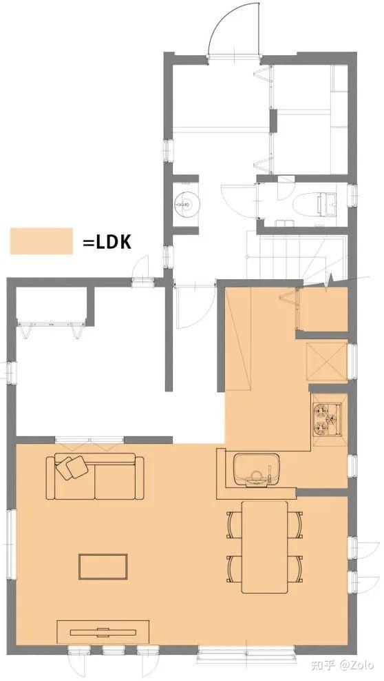 日式LDK生活方式 | 真正的去客厅化是打破常规，专注于自己的生活 - 知乎