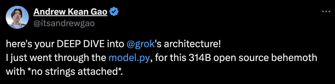 马斯克开源 Grok-1，该混合专家模型拥有 3140 亿参数系迄今最大，将对相关领域产生哪些影响？ - 知乎