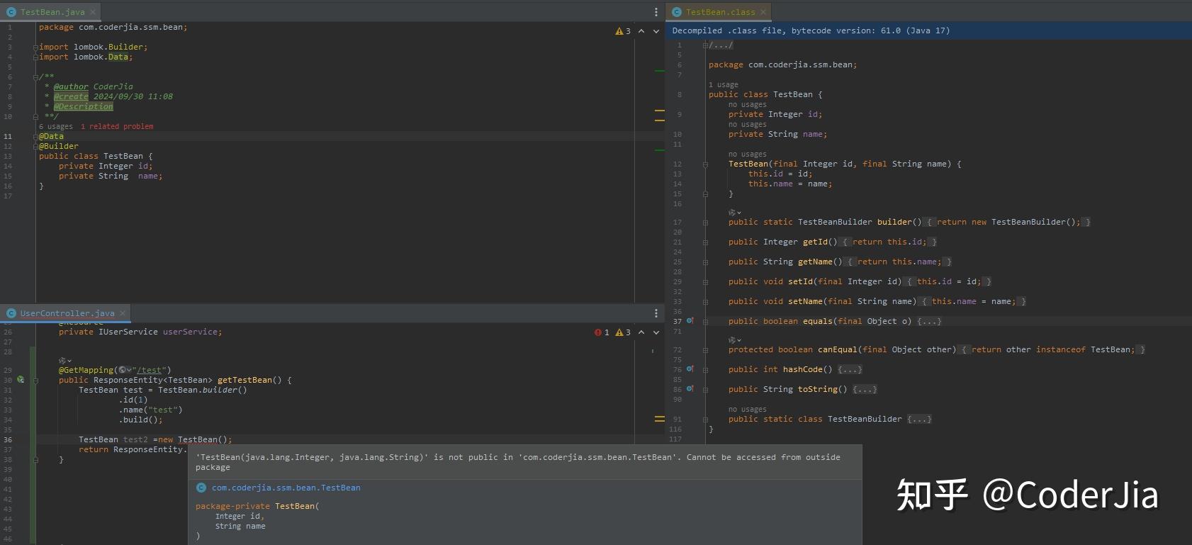 Lombok 同时使⽤@Data和@Builder 的坑，你中招没？ - 知乎