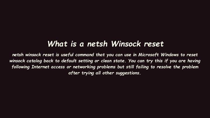 如何在Windows 10中使用“Netsh Winsock Reset”？ - 知乎