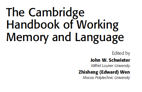 【读书】The Cambridge Handbook of Working Memory and Language - 知乎