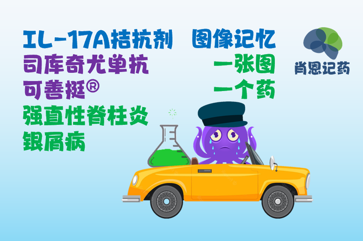 如何记住所有FDA批准生物药？| 白介素-17A(IL-17A)拮抗剂 | 可善挺®司库奇尤单抗 | 治疗银屑病、 强直性脊柱炎等 - 知乎