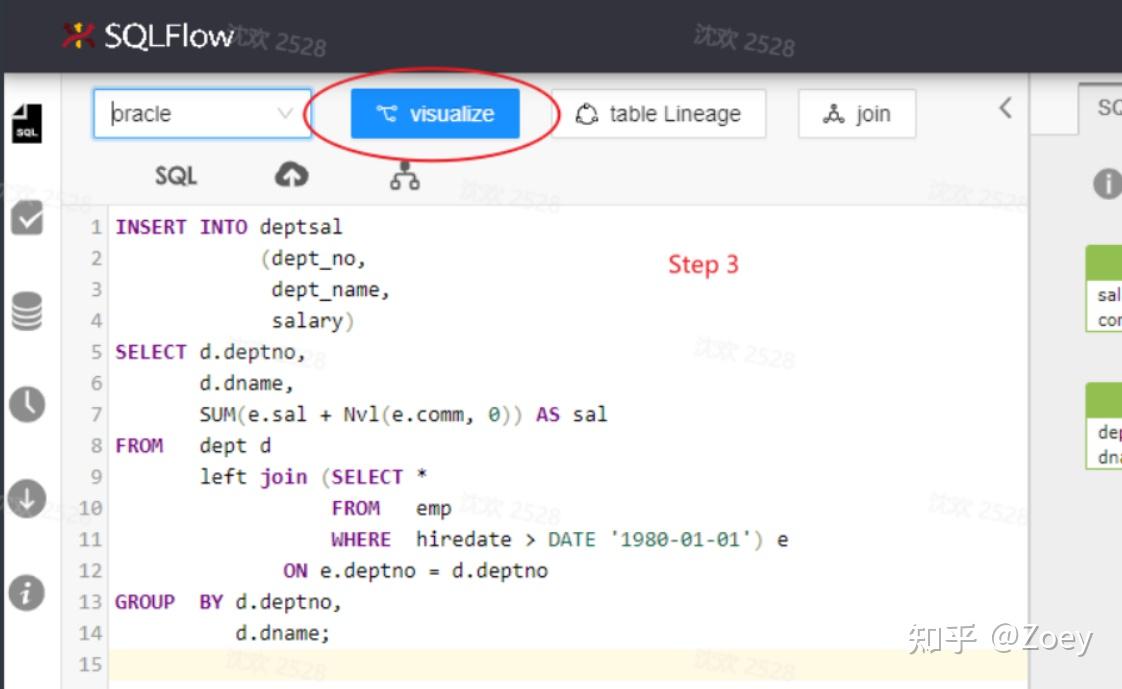 第一次使用马哈鱼数据血缘分析工具（SQLFlow） - 知乎
