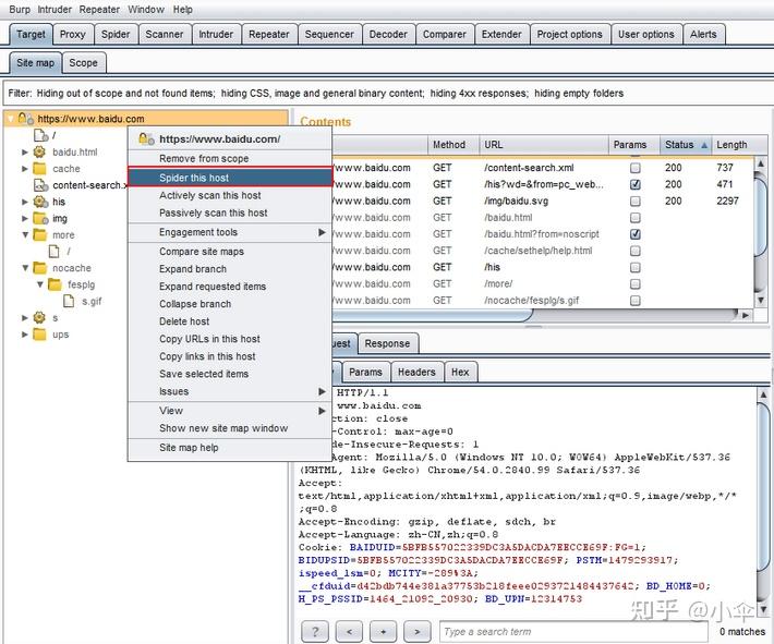 BurpSuite—-Spider模块(蜘蛛爬行) - 知乎