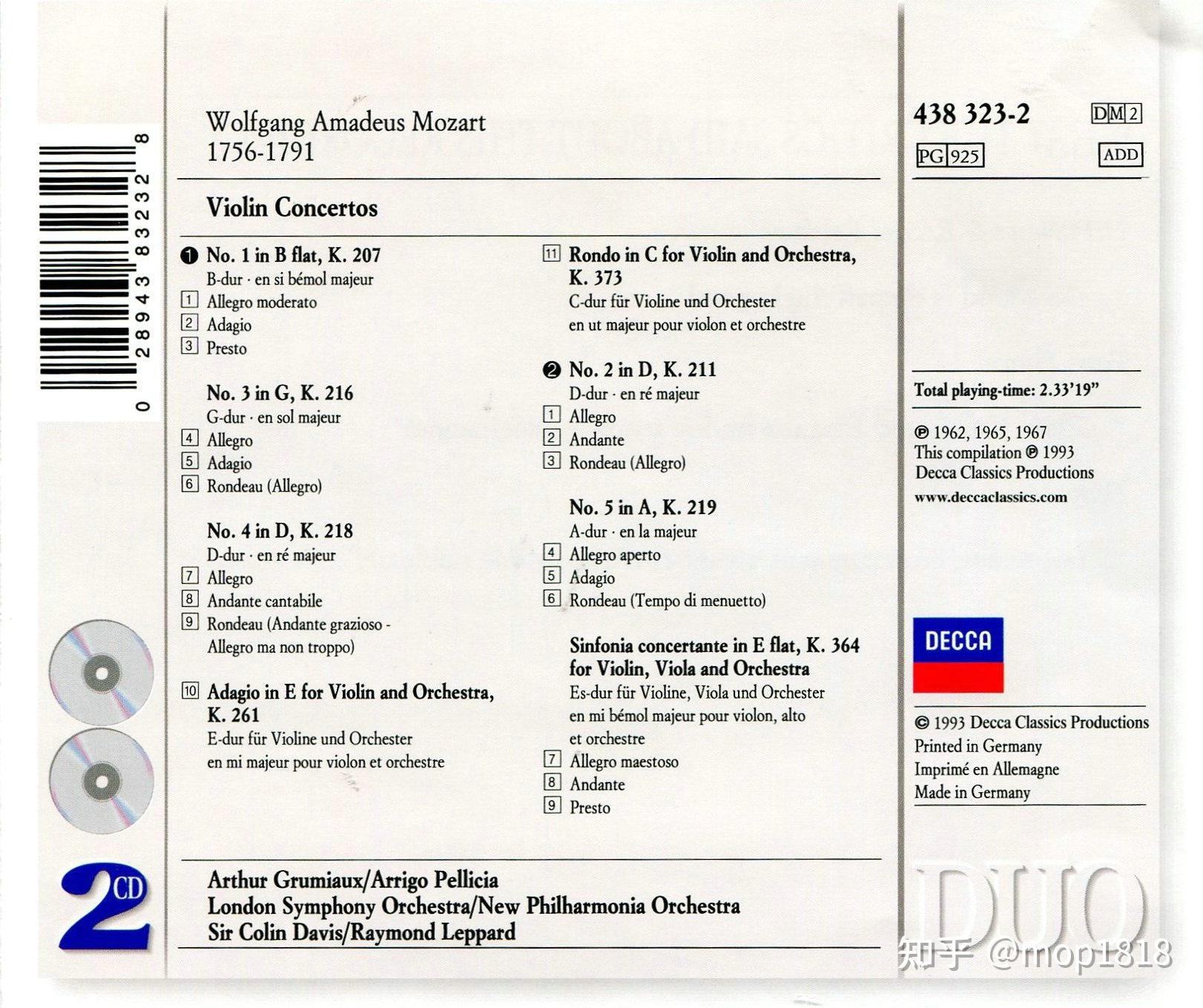 【古典音乐CD版本推荐】飞利浦廉价小双张系列（Philips DUO） - 知乎